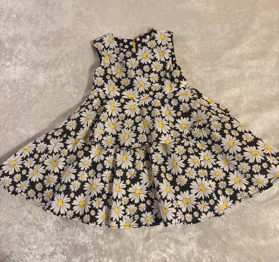 Miss Smarty Pants New Hand Crafted Daisy Print Dress Size 2T - Etsy