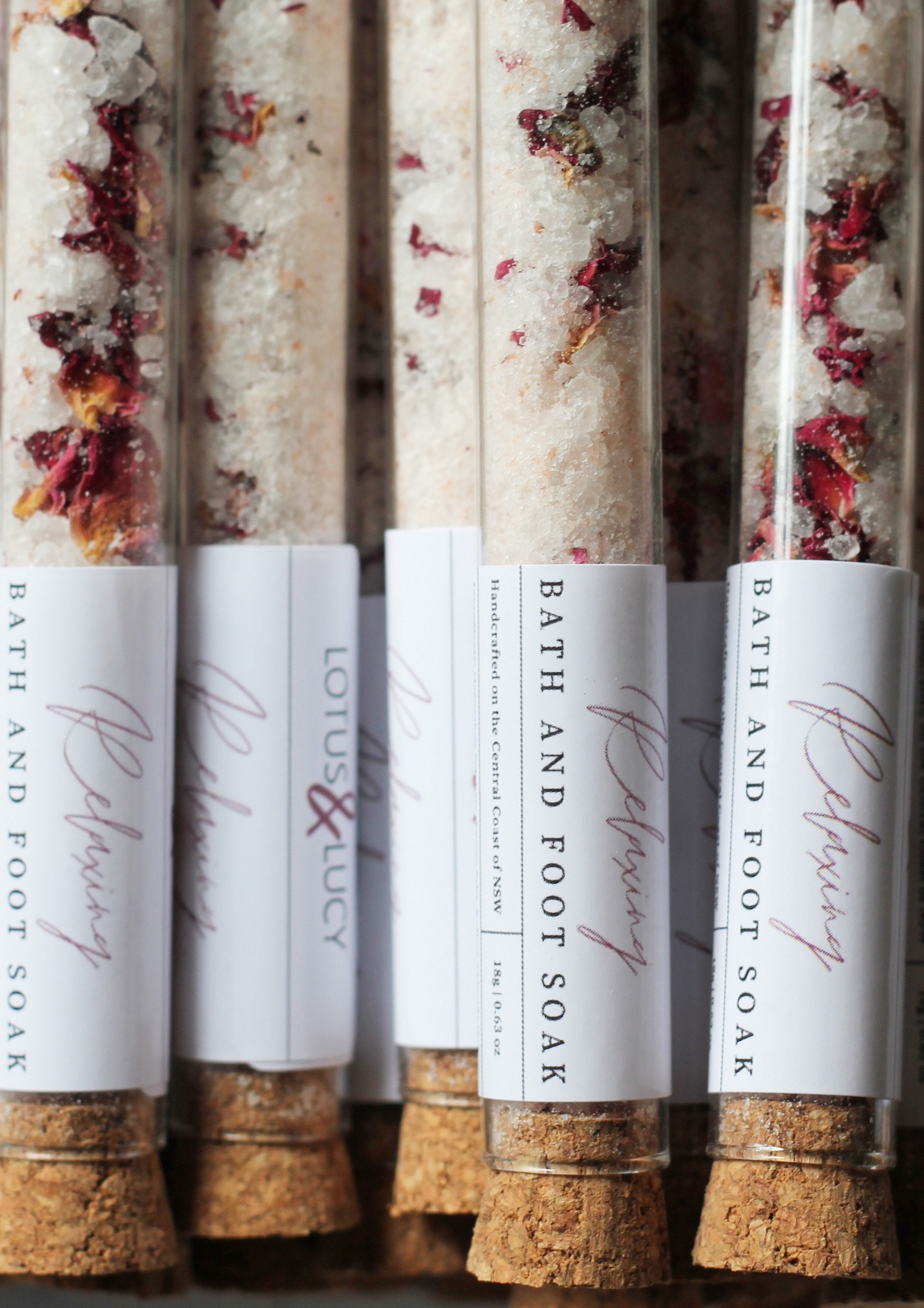 Bath Salt Test Tube Shots All Natural Essential Oil Botanical - Etsy ...