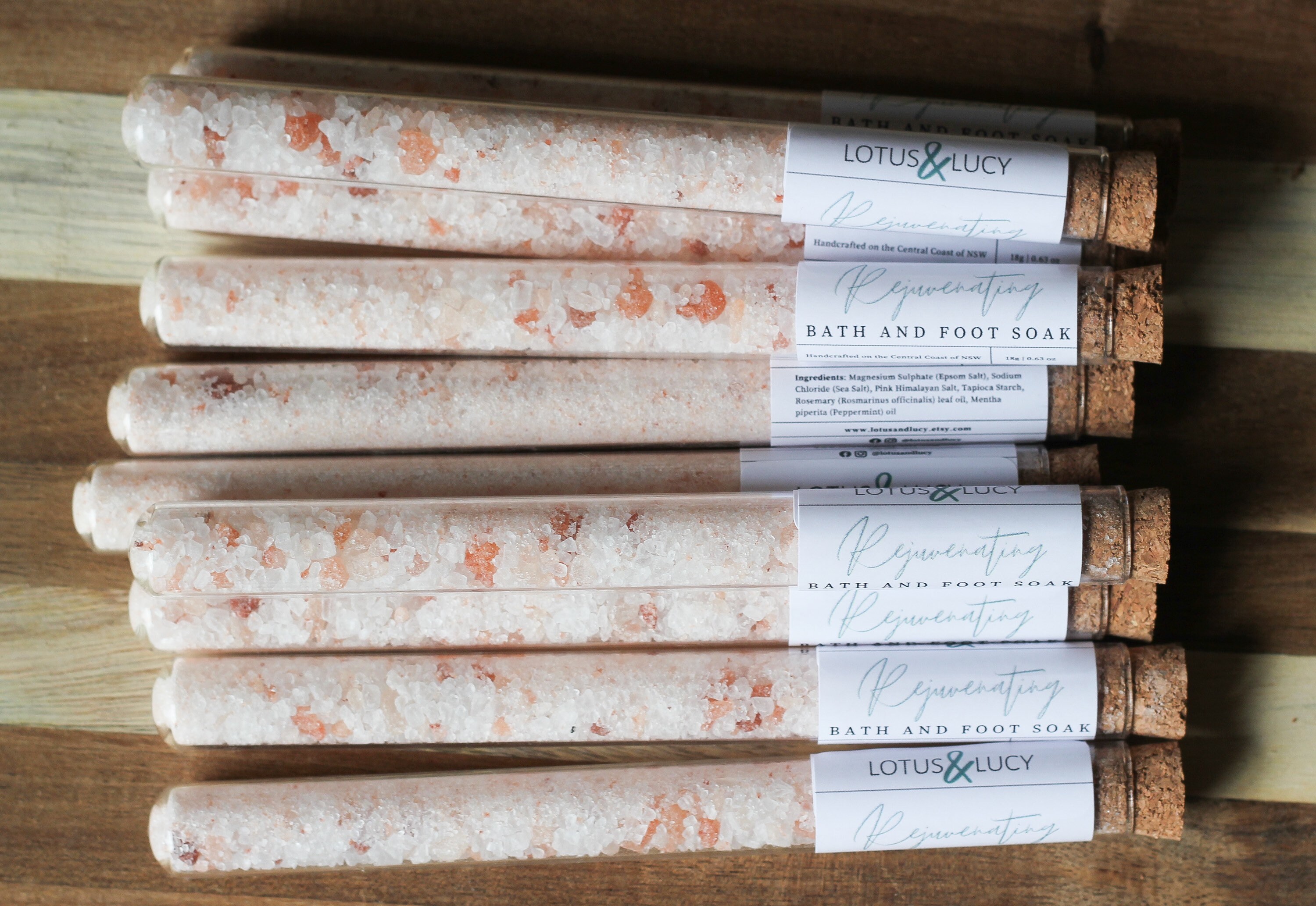 Bath Salt Test Tube Shots All Natural Essential Oil Botanical - Etsy ...