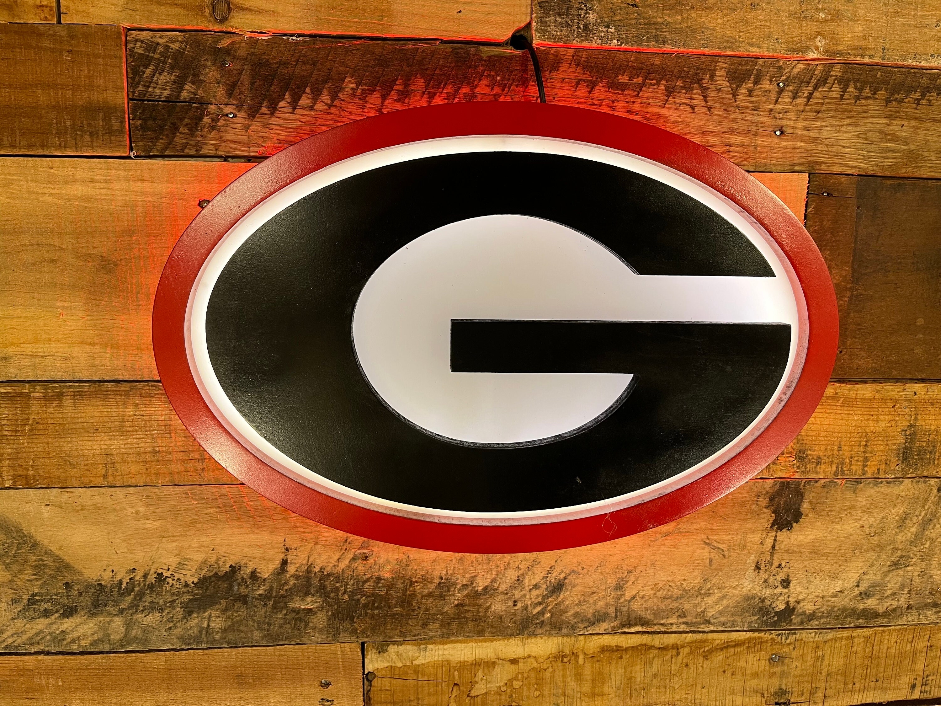 Custom Seventh Letter of the Alphabet, LED Lighted Wall Sign, , Bar ...