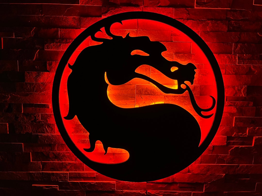 Mortal Kombat LED Lighted Wall Sign, Bar Sign, Neon, Night Light - Etsy