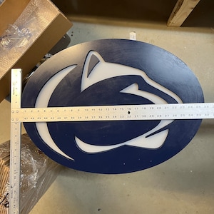 LARGE Custom Penn State Logo, PSU. Nittany Lion, Chipmunk, LED Lighted ...