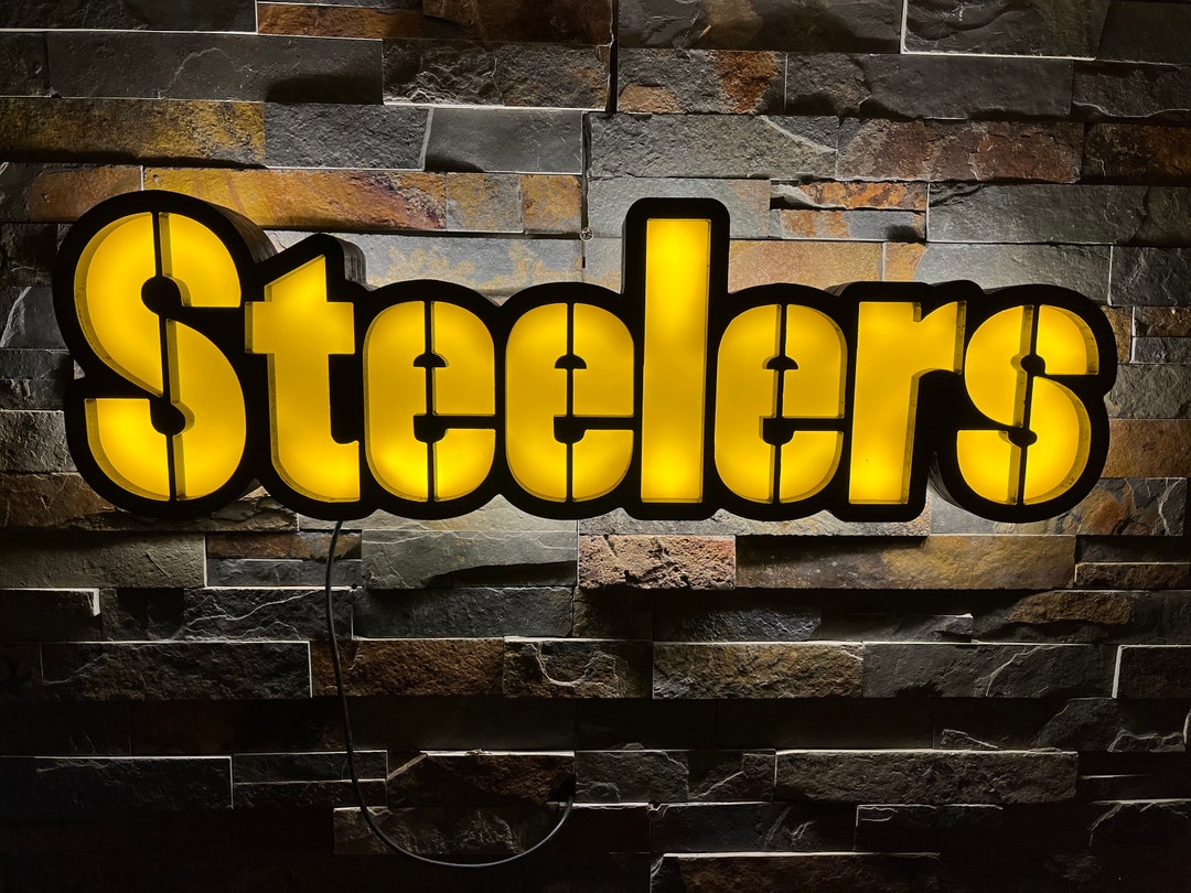 Custom Steelers LED Lighted Wall Sign, Neon, Night Light,football - Etsy