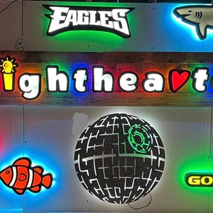 Georgia Bulldogs. Custom Sports Logo LED Lighted Wall Sign, Bar Sign ...