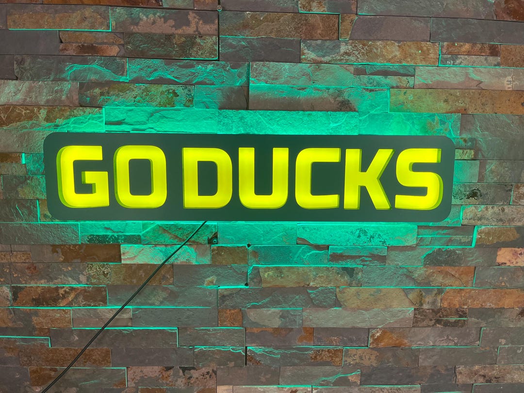Custom Sports Logo LED Lighted Wall Sign, Bar Sign, Man Cave, Night ...