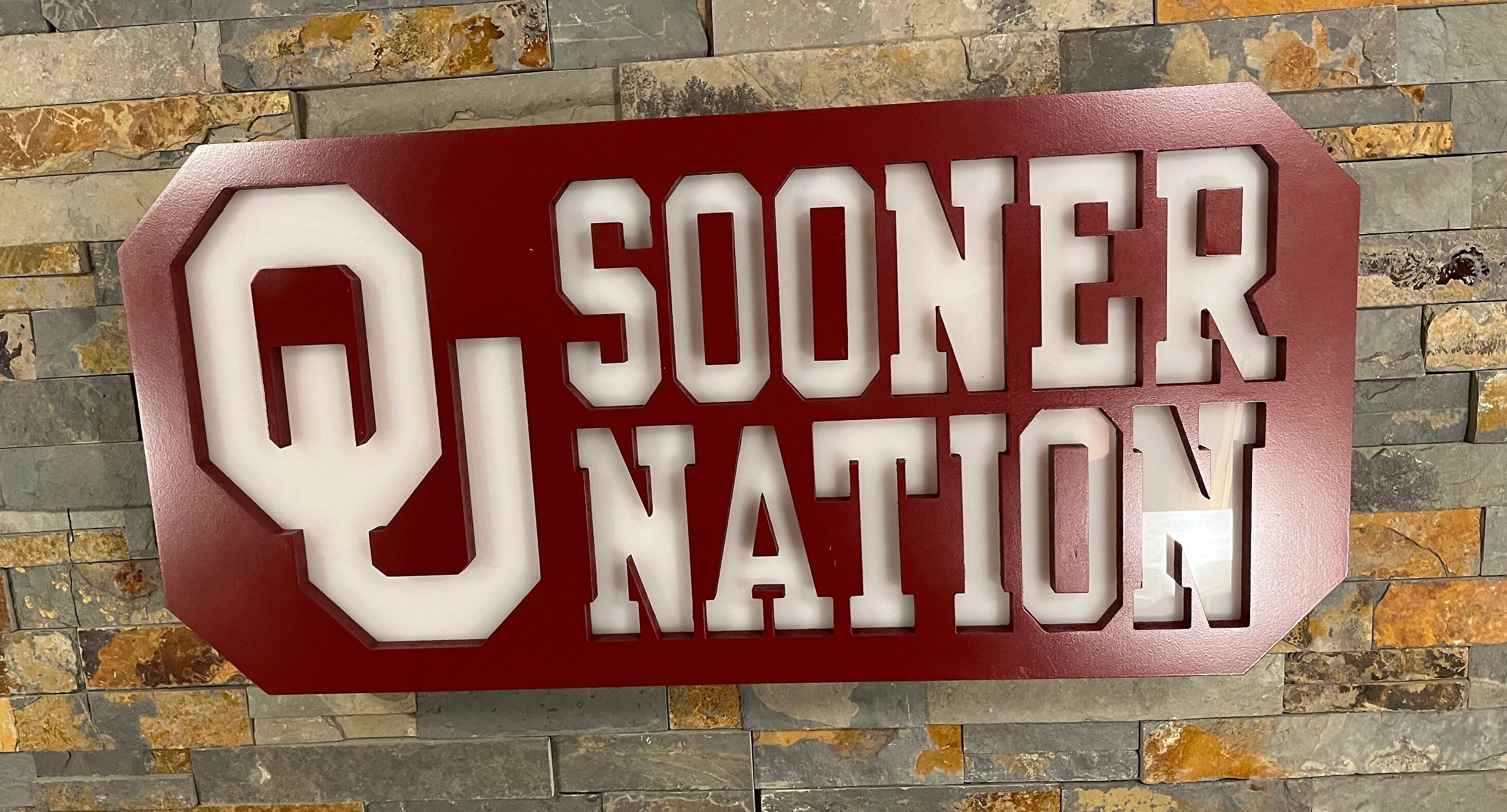 Sooner Nation LED Lighted Wall Sign, Bar Sign, Neon,night Light ...