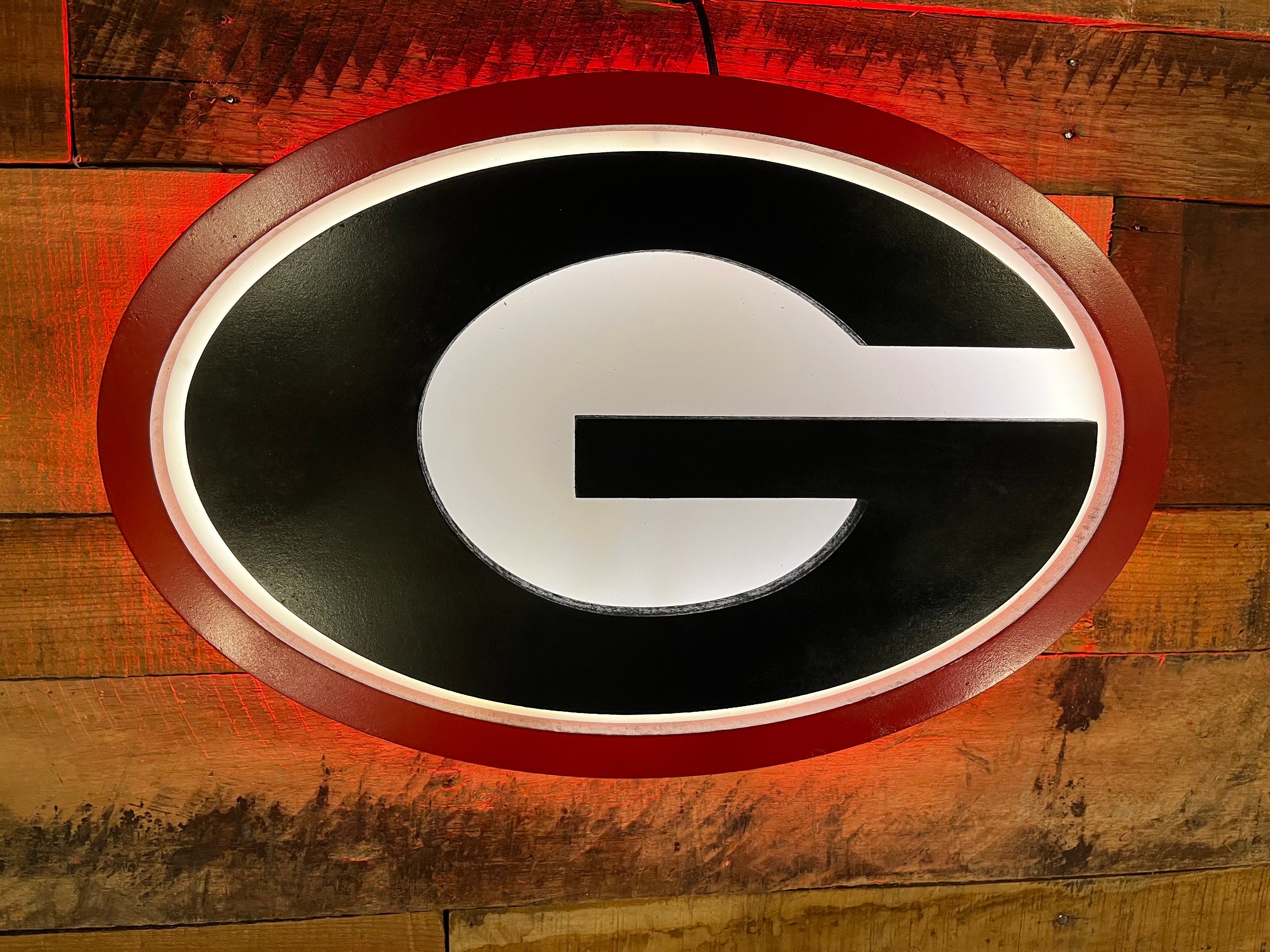 Custom Seventh Letter of the Alphabet LED Lighted Wall Sign - Etsy