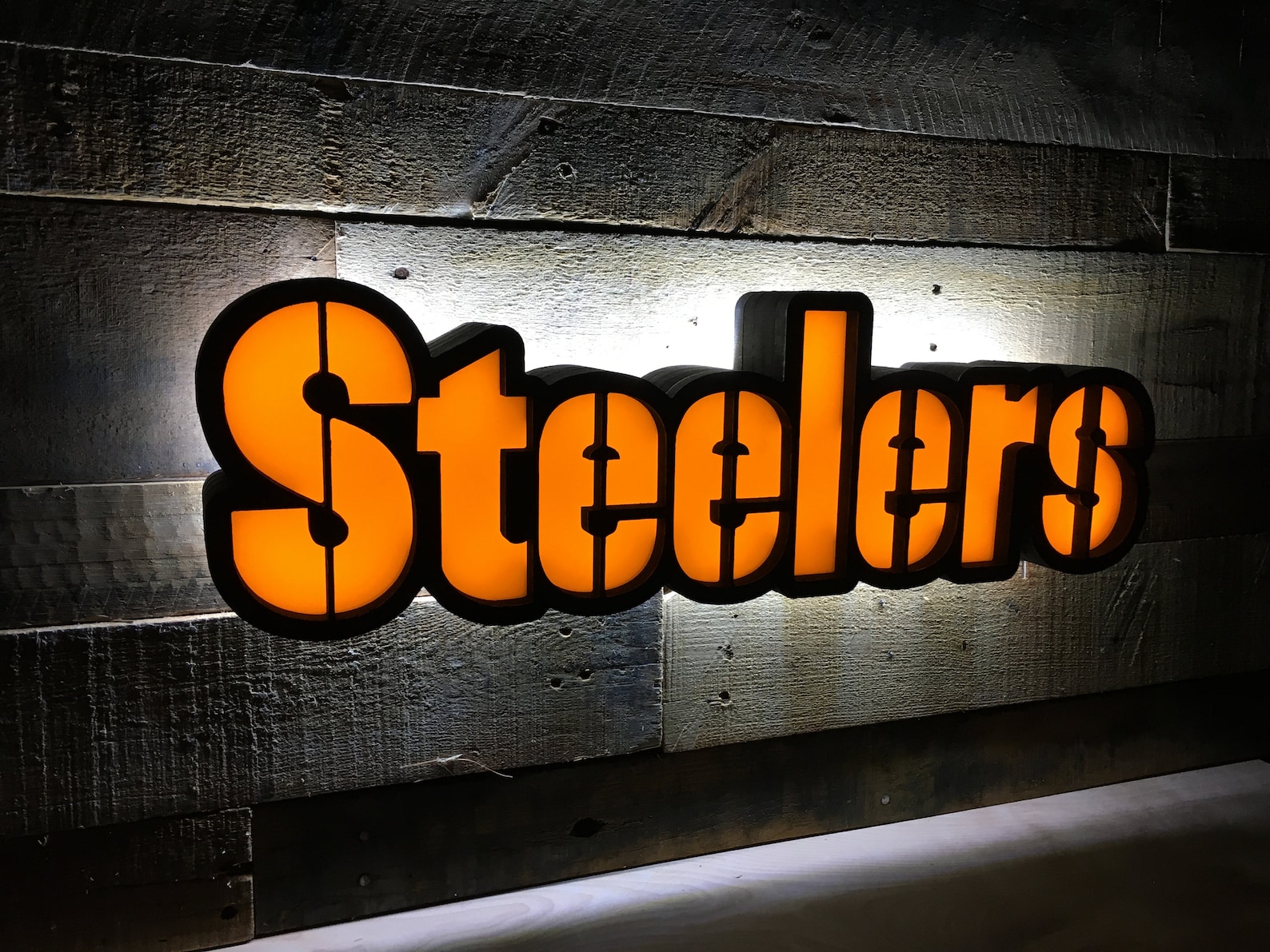Custom Steelers LED Lighted Wall Sign Neon Night - Etsy