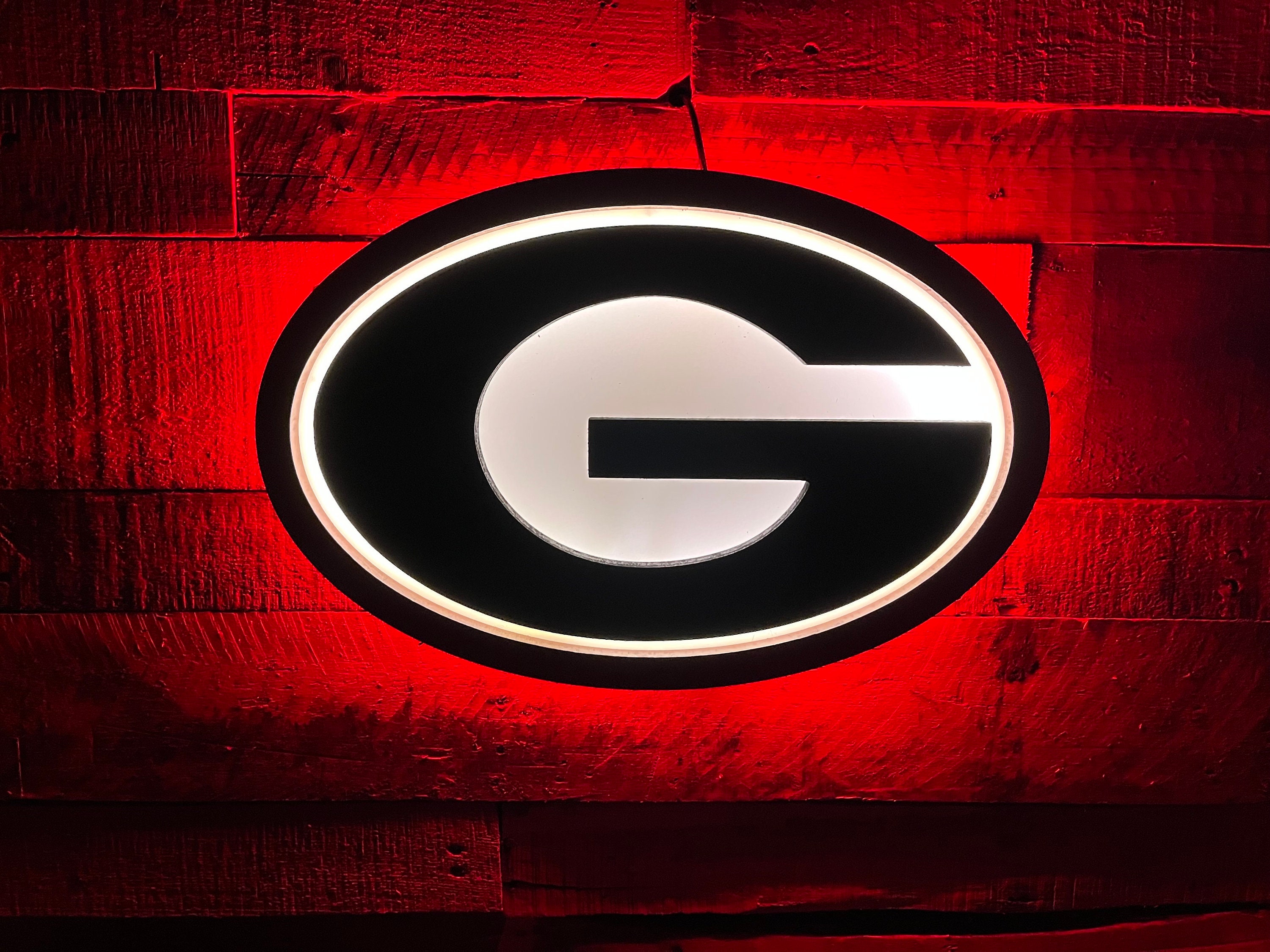 Custom Seventh Letter of the Alphabet, LED Lighted Wall Sign, , Bar ...