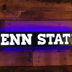 LARGE Custom Penn State Logo, PSU. Nittany Lion, Chipmunk, LED Lighted ...