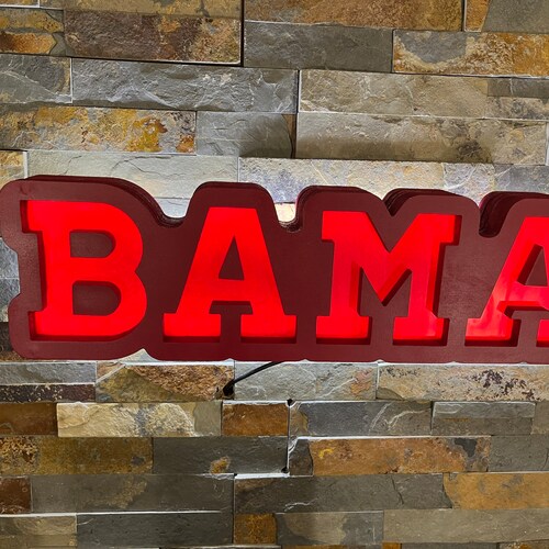 BAMA Alabama Crimson Tide Custom Roll Tide Sports Logo RGB - Etsy