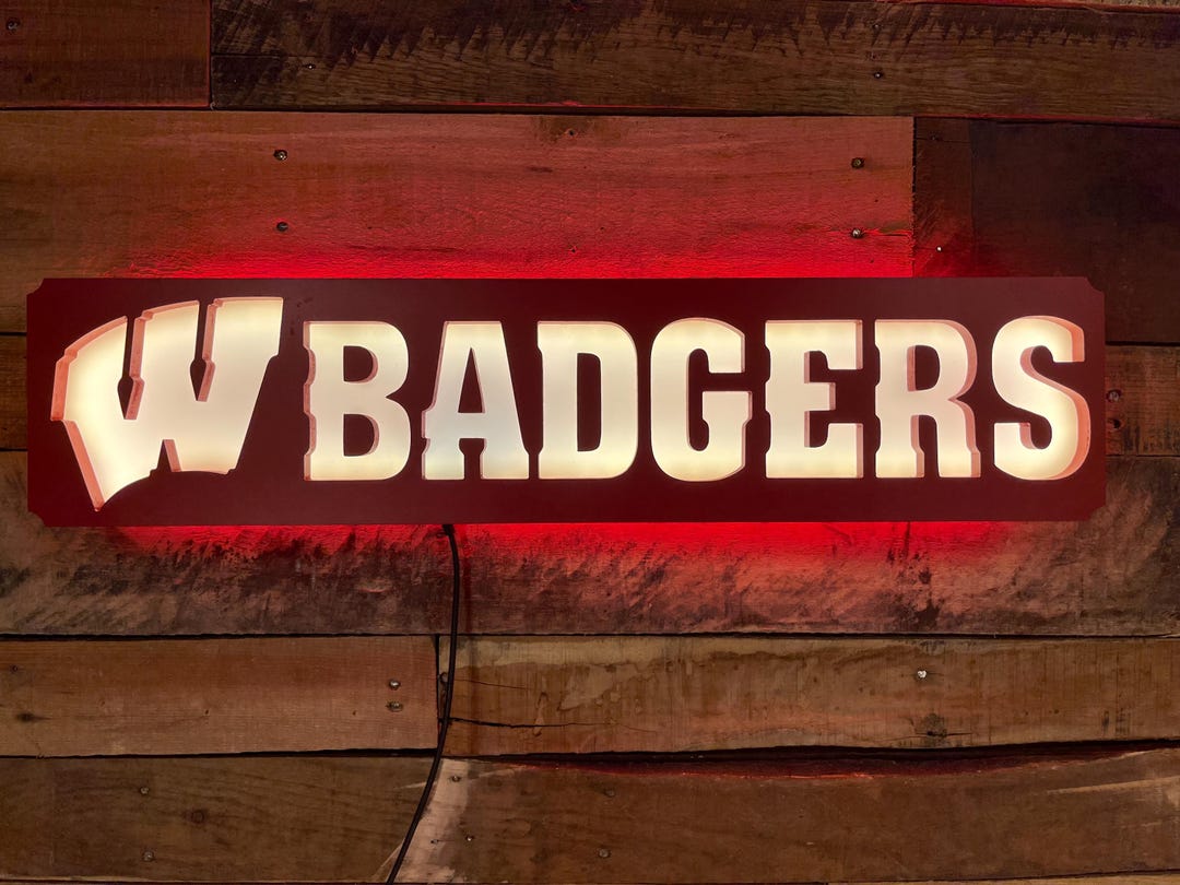 Custom Sports Logo LED Lighted Wall Sign, Bar Sign, Man Cave, Night ...
