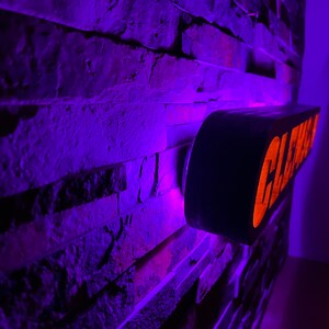 Clemson Custom Sports Logo LED Lighted Wall Sign, Bar Sign,night Light ...