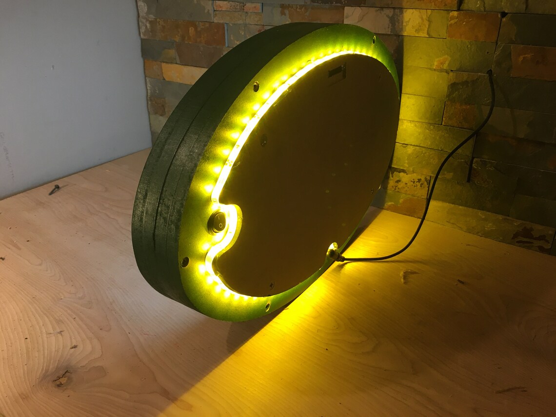 Custom Green Bay Sports Logo RGB LED Lighted Wall Sign, Birthday, Bar ...