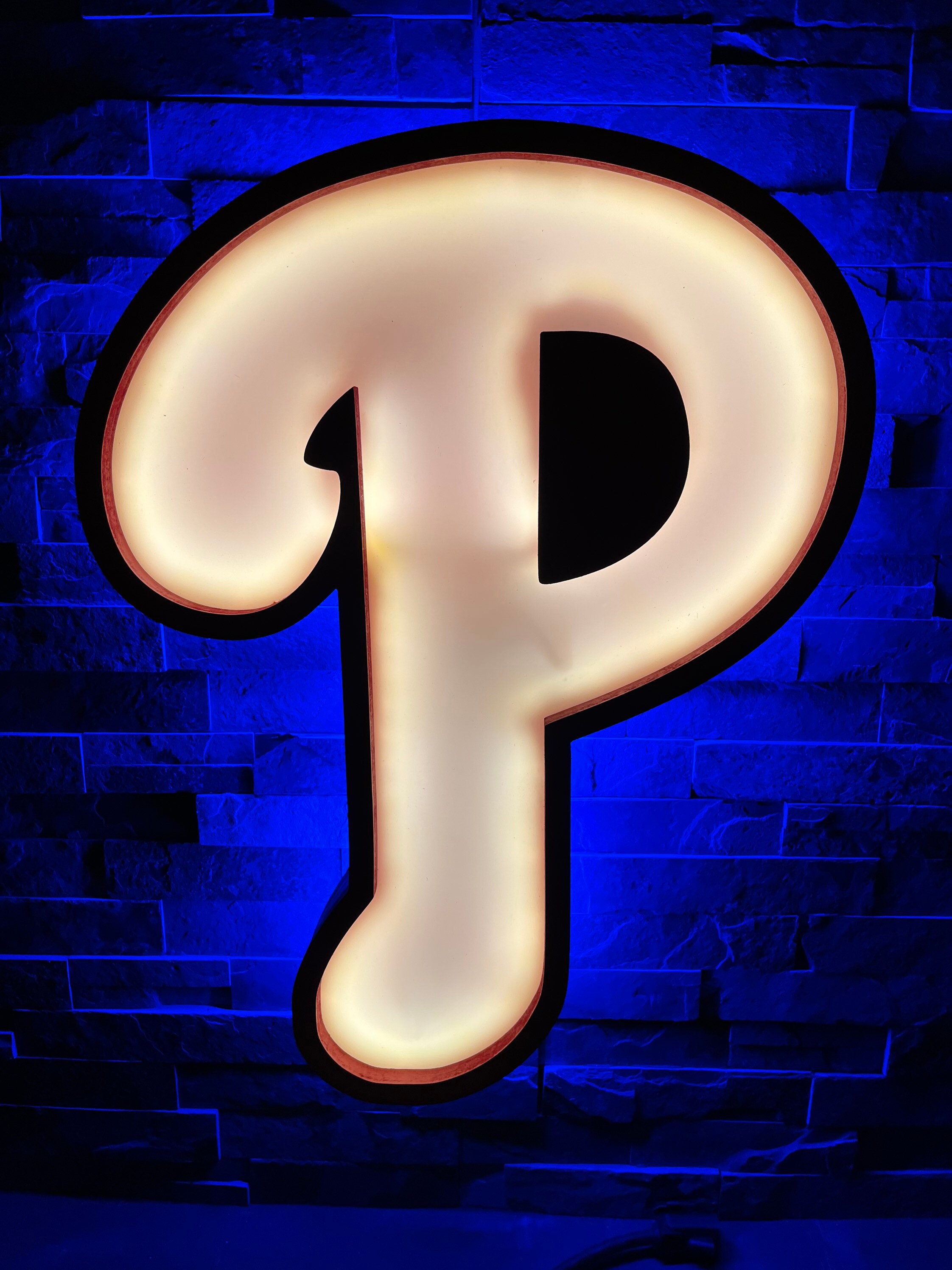 Phillies P Lighted Wall Sign Bar Sign Neonnight - Etsy