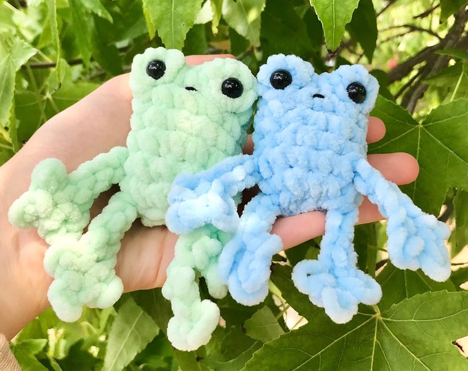Baby Leggy Frogs- Cute Crochet Amigurumi Handmade Frog Plushie, Plush ...