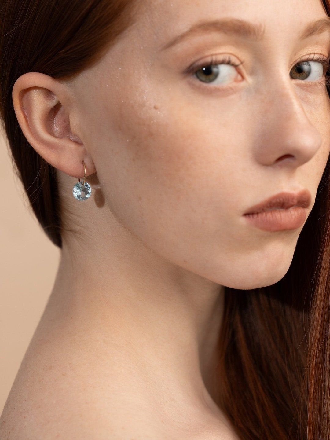 Natural Drilled Floating Pierced Set Free Sky Blue Topaz Birthstone ...