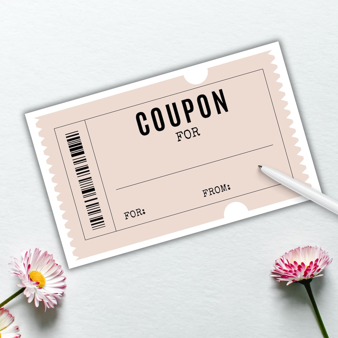Printable Gift Card Template, Gift Coupon, Voucher, Plain Gift ...