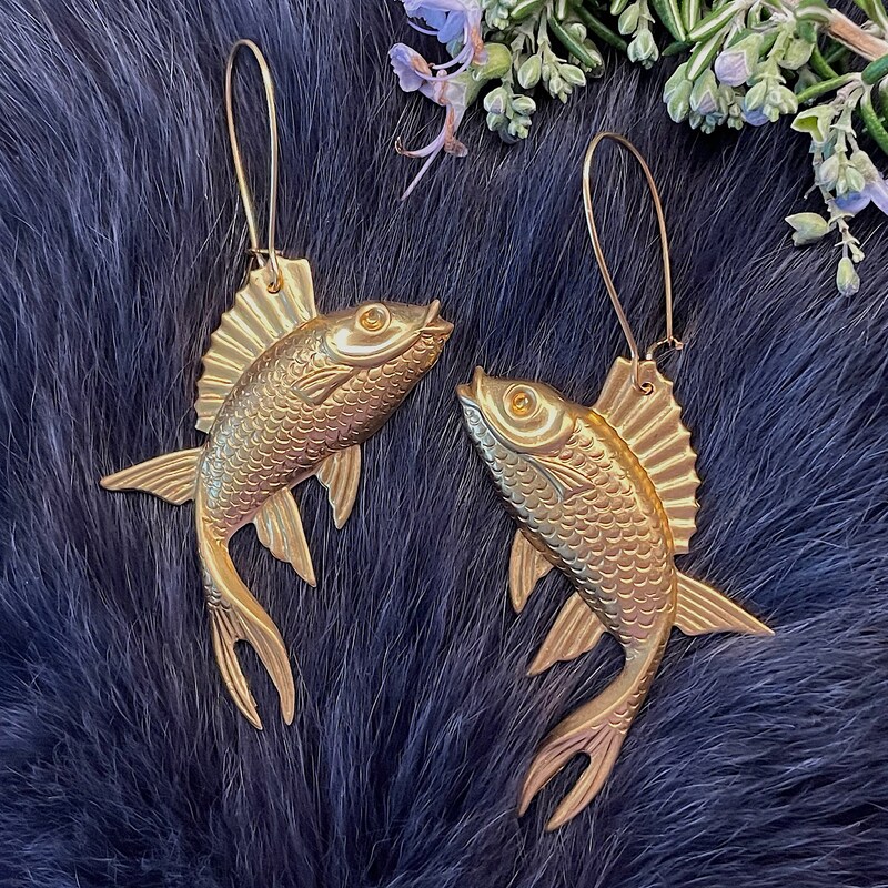 Fish Earrings - Etsy