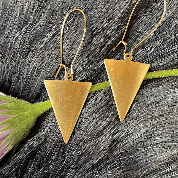 Triangle Earrings - Etsy