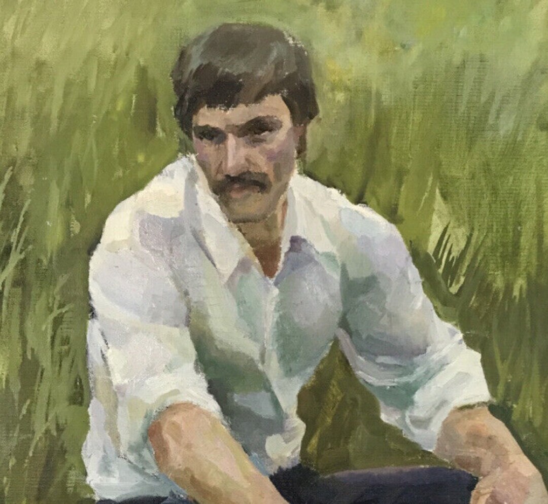 Portrait Man Painting Oil Painting on Canvas/ Figure Man Oil Painting ...