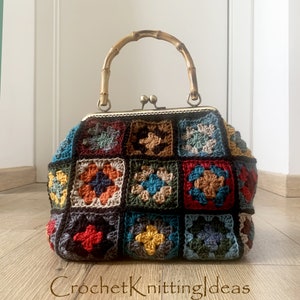 Granny Bag Crochet Pattern, Wool Purse Bag, Crochet Ideas, Click Clack ...