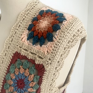 Long Granny Square Vest Crochet Pattern (PDF Download) - Etsy