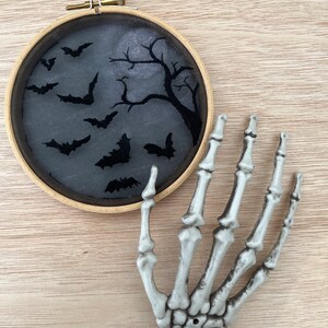 Spooky Bats || Hand Embroidery Hoop Art PDF Pattern With Instructions ...