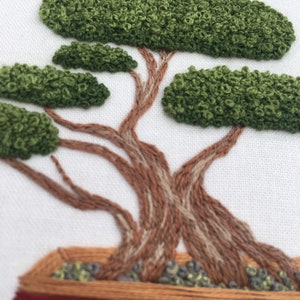Bonsai Tree Hand Embroidery Pattern: Beginner Needlework (PDF Pattern ...