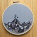 Geometric Mountain || Ramiel || Hand Embroidery Hoop Art || Full ...