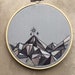 Geometric Mountain Ramiel Hand Embroidery Hoop Art Full Embroidery PDF ...