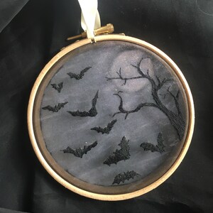 Spooky Bats || Hand Embroidery Hoop Art PDF Pattern With Instructions ...