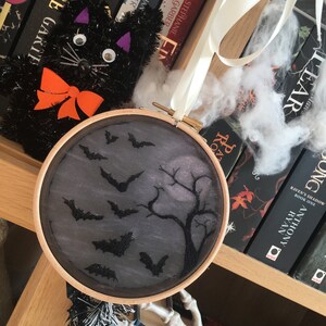 Spooky Bats || Hand Embroidery Hoop Art PDF Pattern With Instructions ...