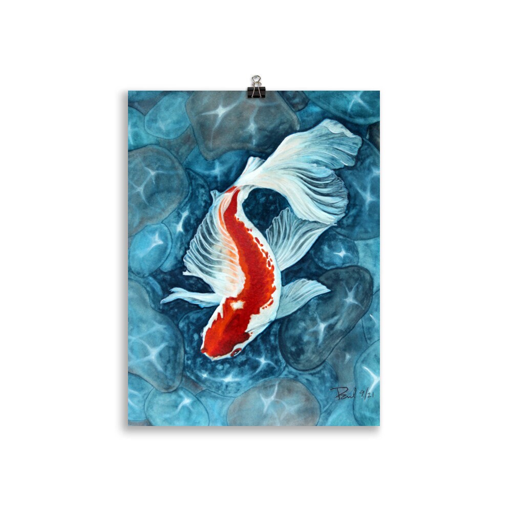 Dancing Koi - Museum Quality Reproduction (latvia Shipping) - Etsy