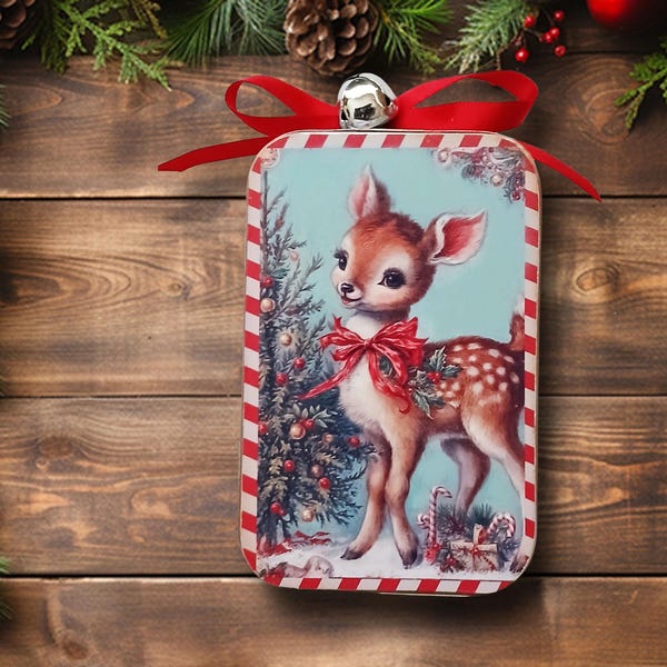 Tin Box With Deer - Etsy
