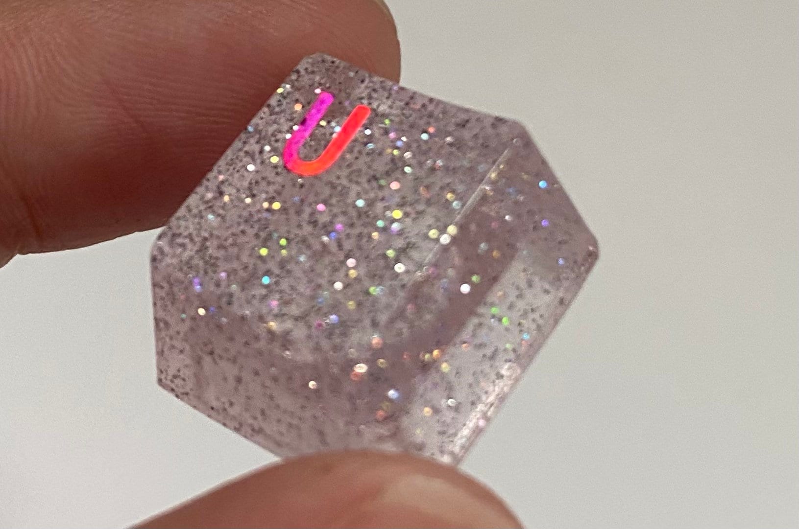 Pink Glitter Resin Key Caps Set (letters and Punctuation Only) - Etsy