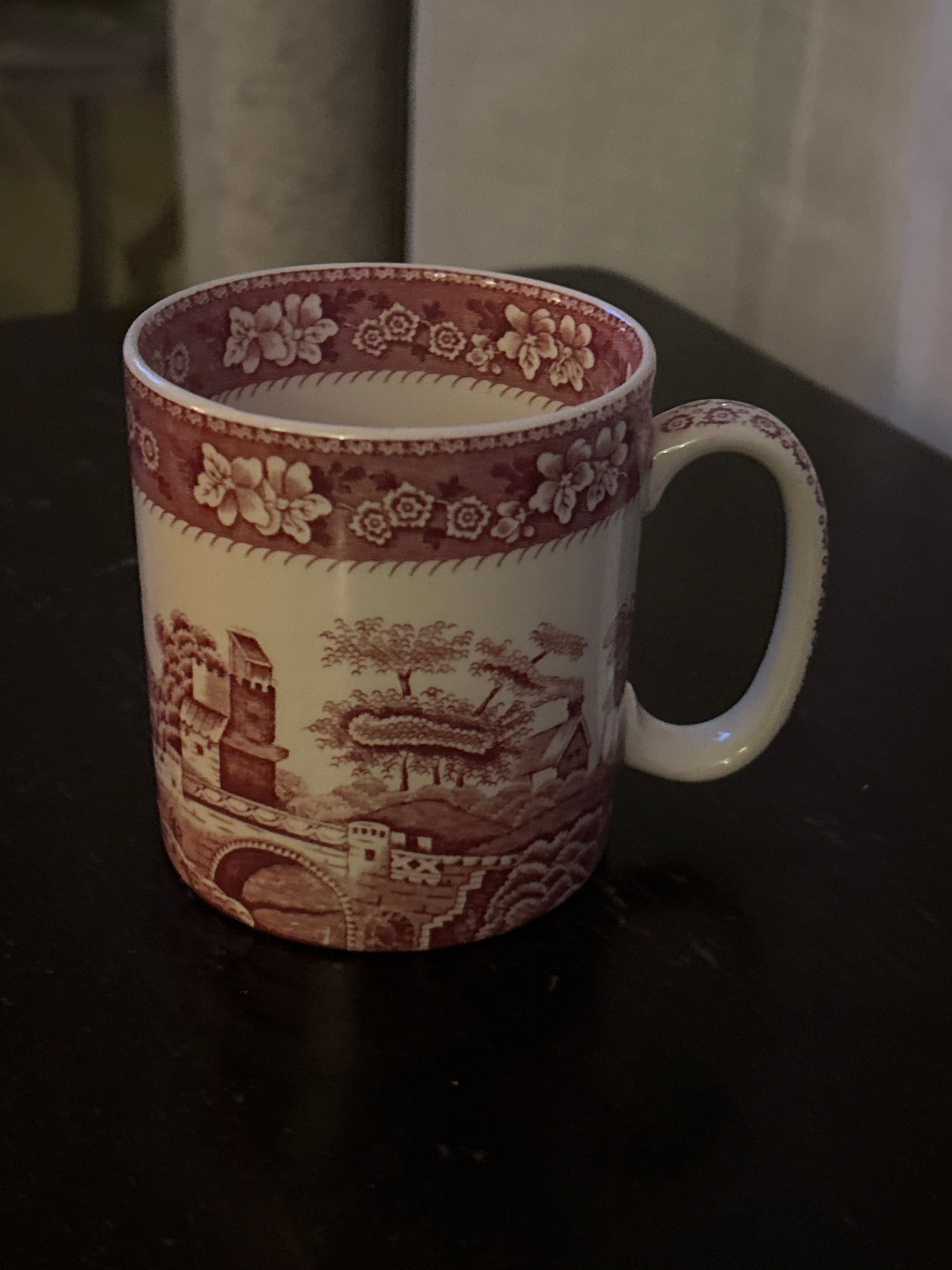 Spode Tower Pink Mug - Etsy