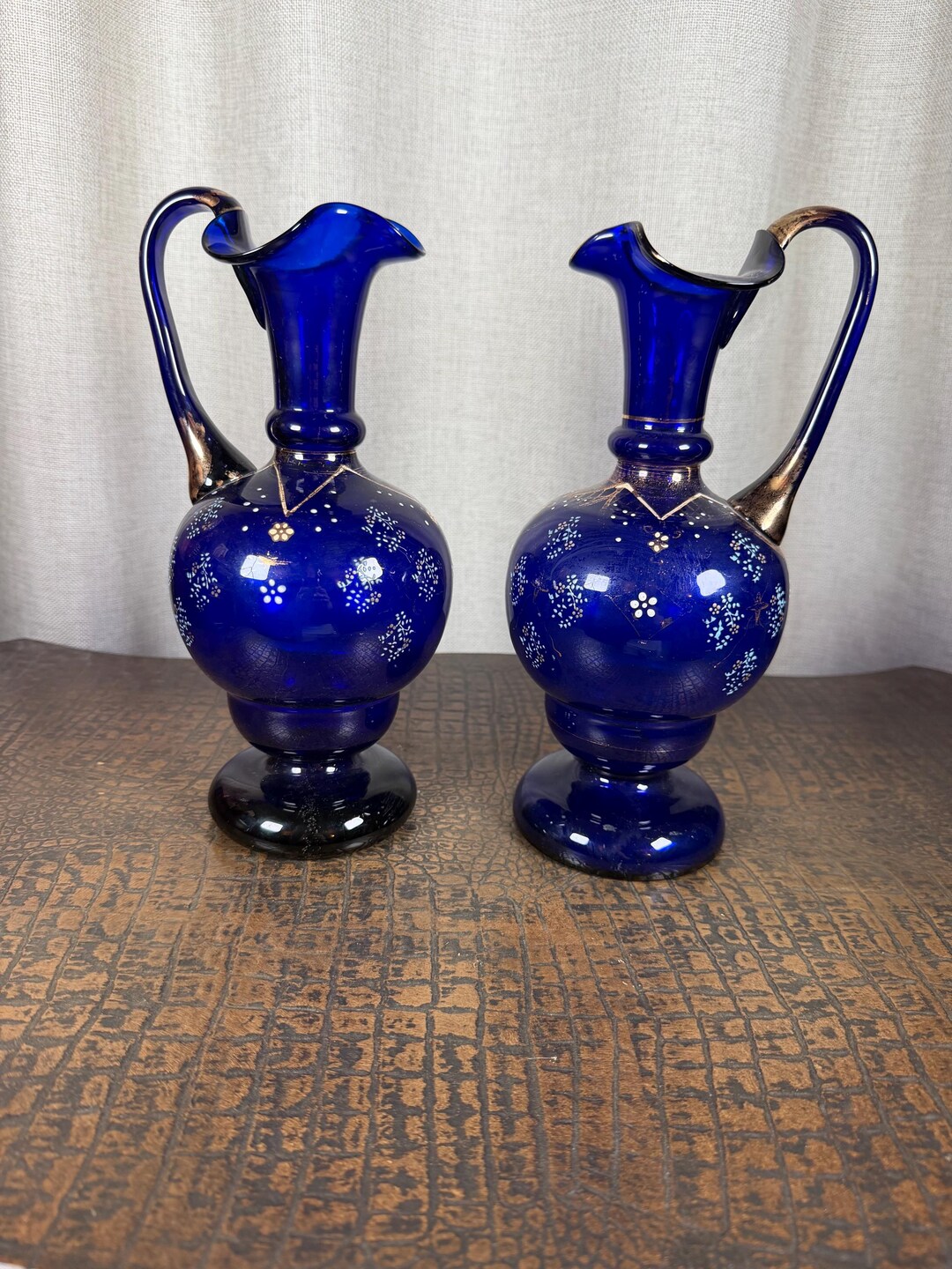 Antique Bristol Cobalt Blue Ewers (pitchers) Sold Separately - Etsy
