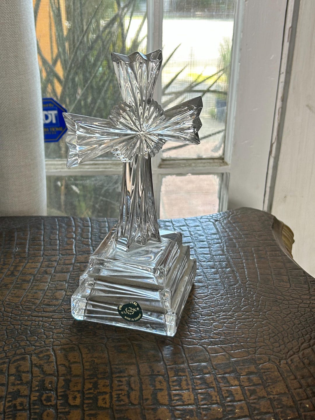 Lenox wedding Promises Standing Crystal Cross - Etsy