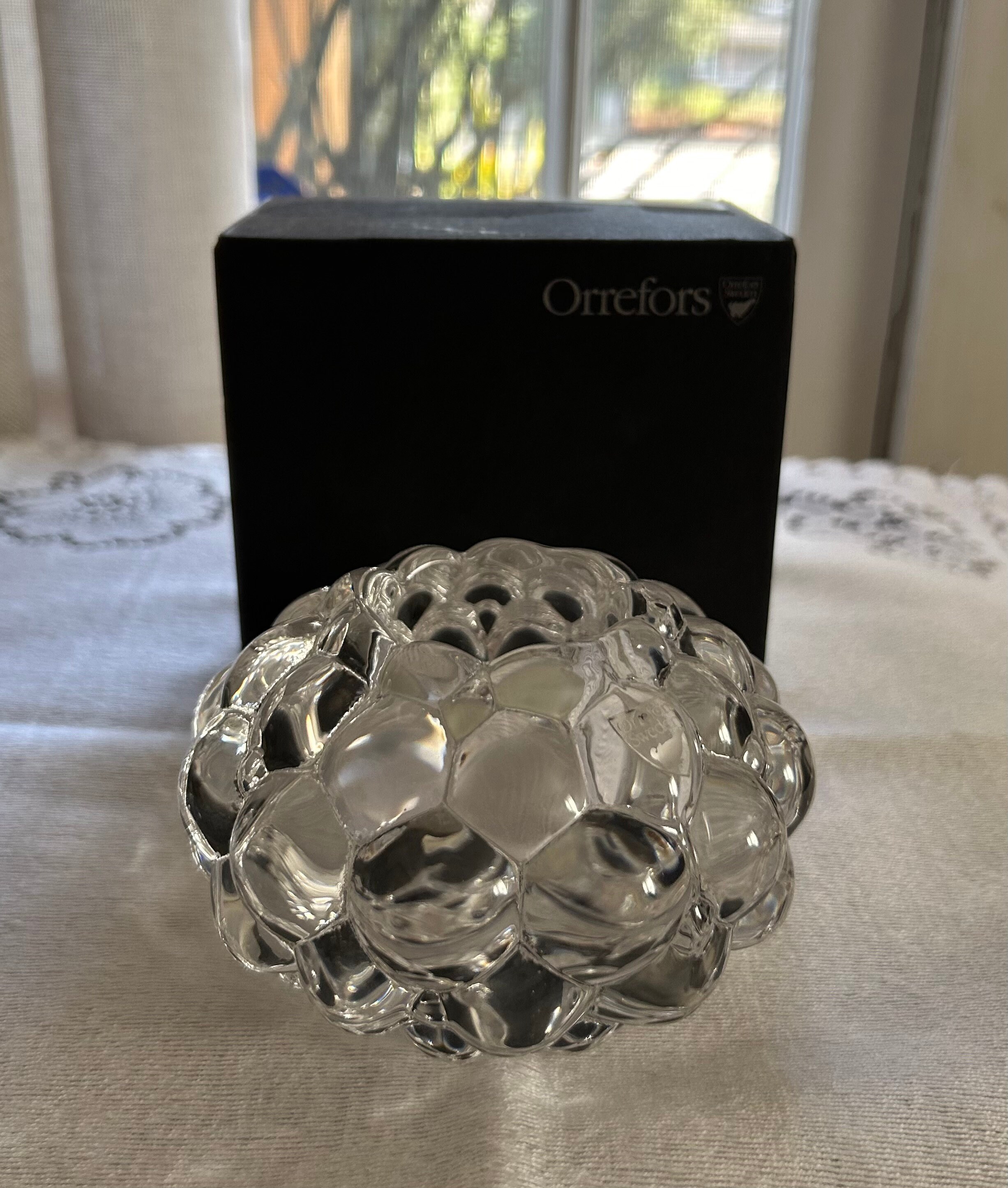 Vintage Orrefors Crystal Hallon Raspberry Votive Candle Holder - Etsy