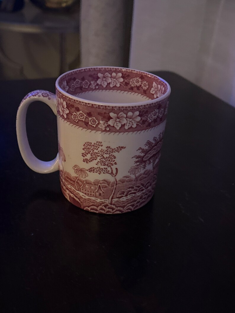 Spode Tower Pink Mug - Etsy