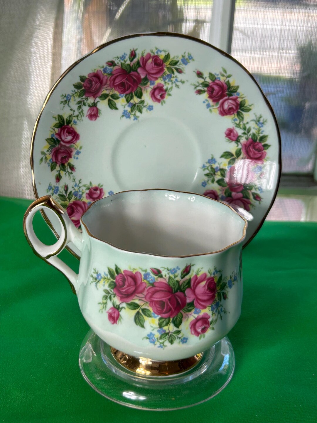 Rare Vintage Georgian Rose Tea Set by Elizabethan - Etsy