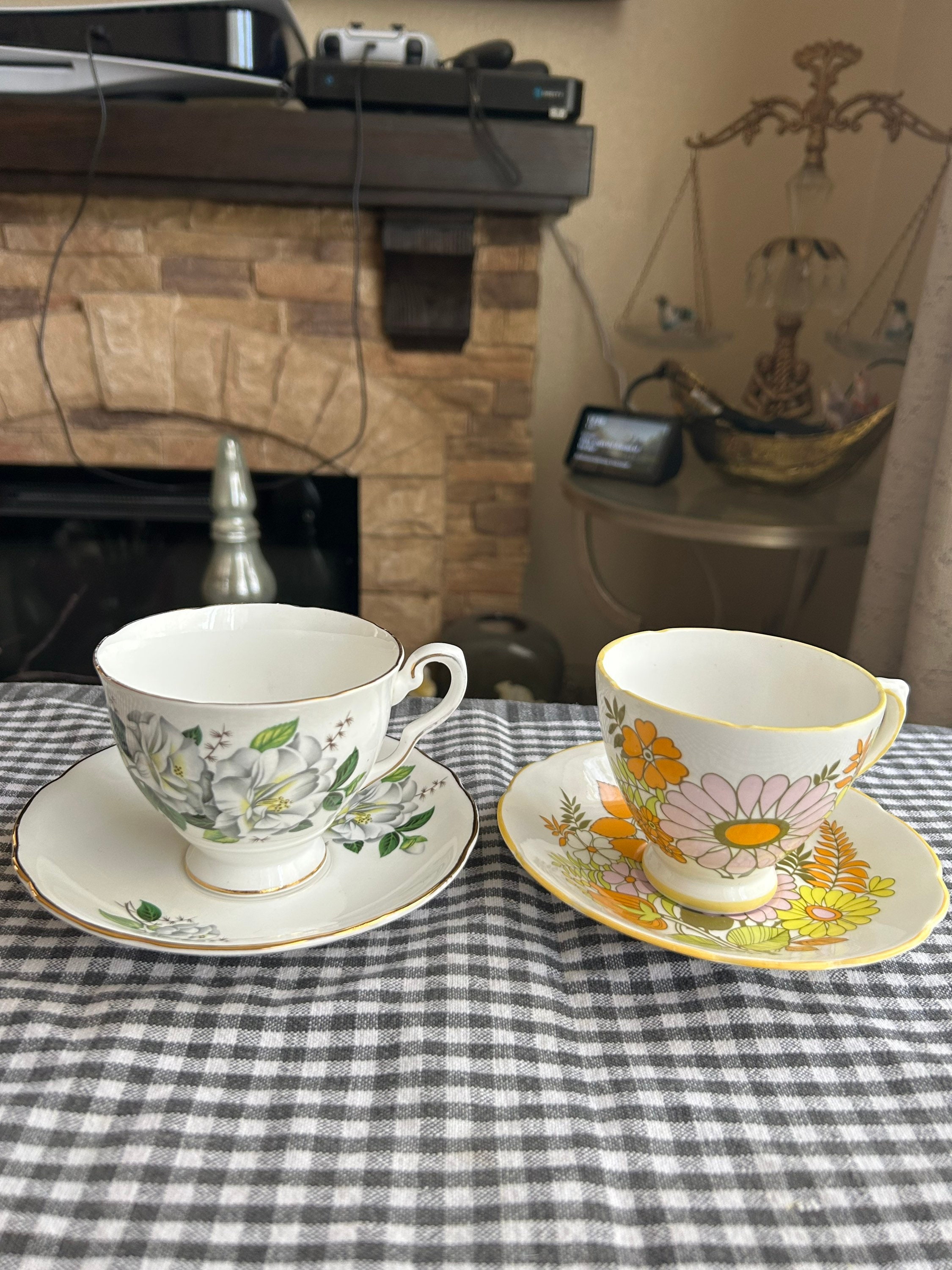Vintage English Tea Cups - Etsy