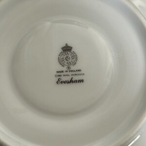 Vintage Evesham Gold Cup and Saucer by Royal Worcester, Sold ...