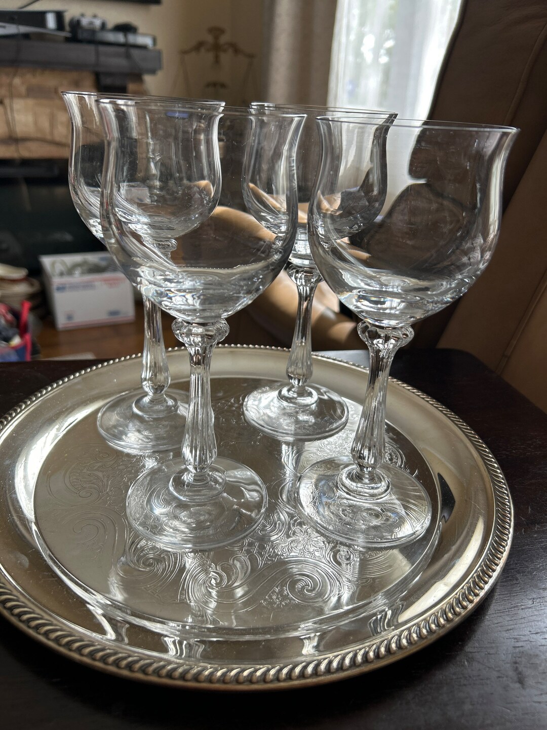 Vintage Mikasa Ardmore Water Goblets - Etsy