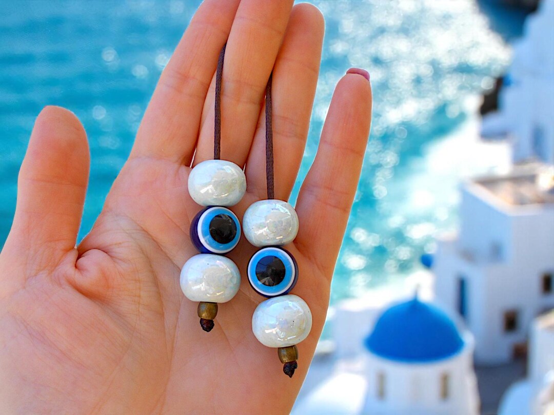 Evil Eye Begleri – Ceramic Greek Worry Beads for Protection & Focus ...