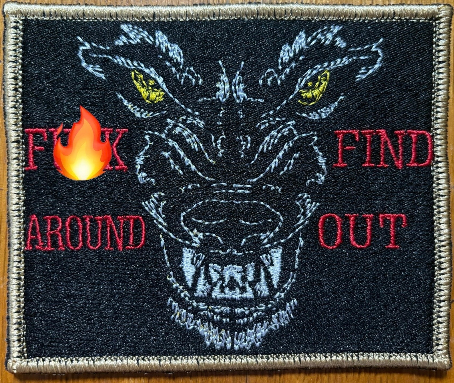 Personal Protection Dog Velcro Patch Set. FAFO. 100% Fully Embroidered ...