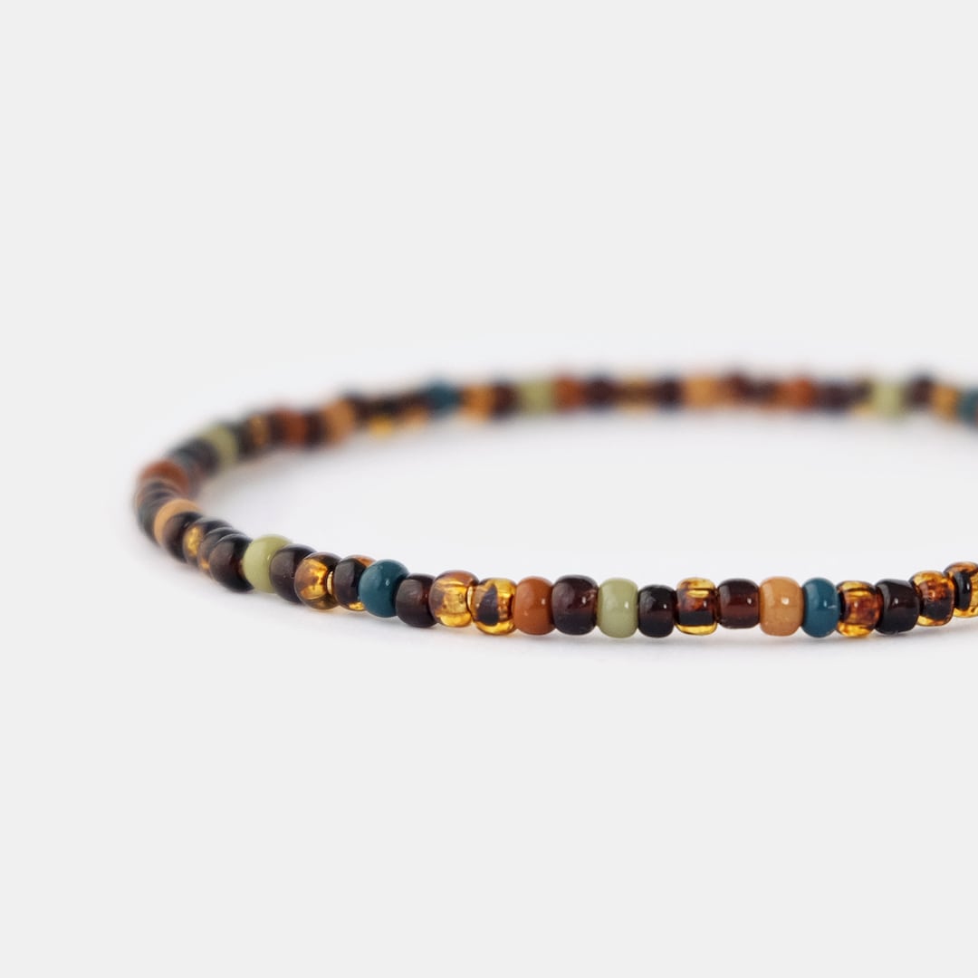 Mens Beaded Bracelet, Multicolor Bracelet, Colorful Beads Bracelet, 3mm ...
