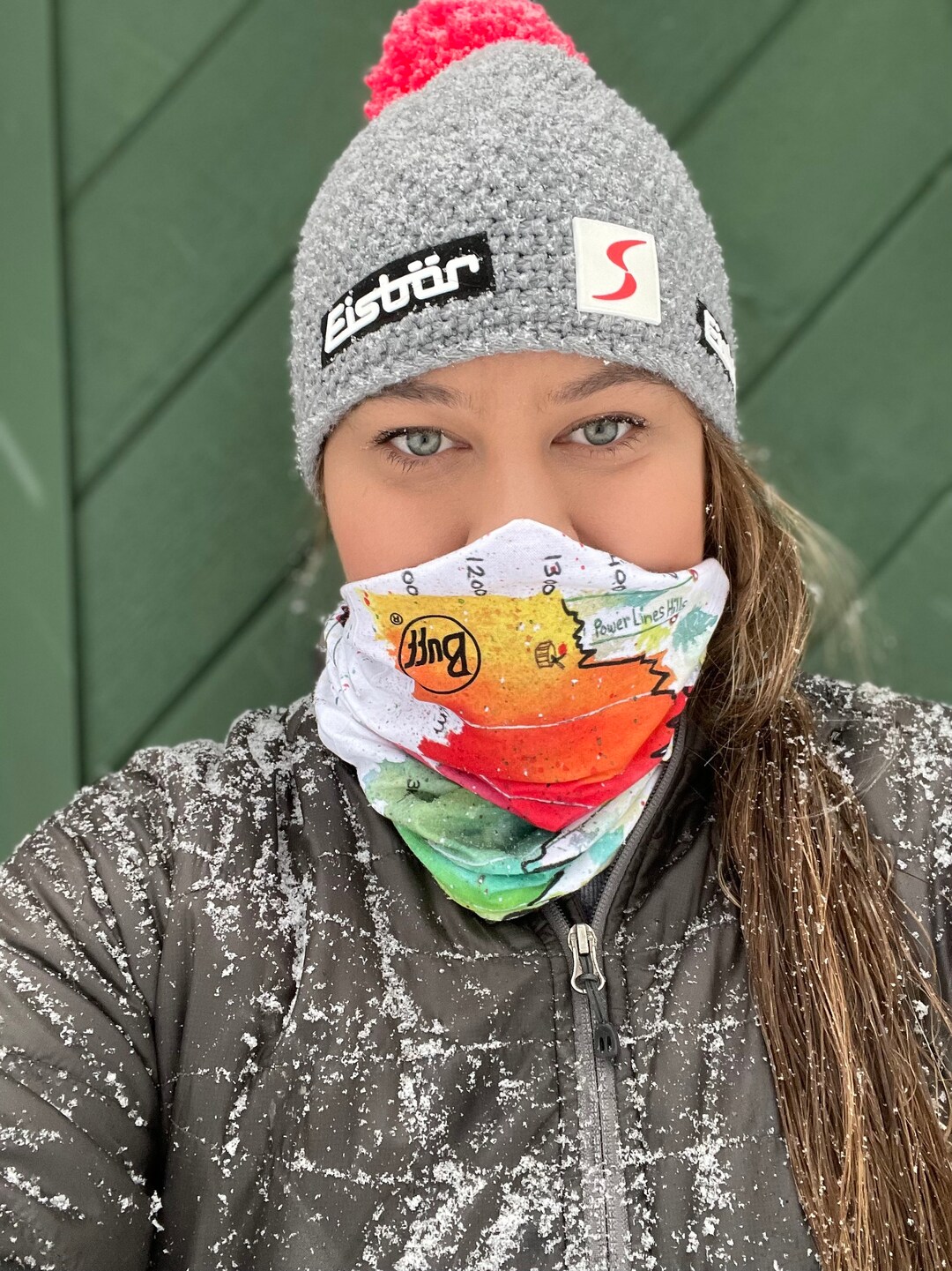 Original Buff Brand Neck Gaiter With Original Watercolor Print of ...