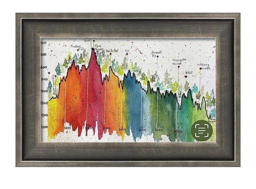 Birkebeiner Elevation Trail Map - Etsy